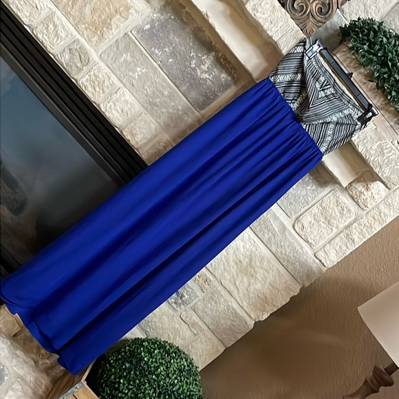 Bevello Boutique | Dresses | Bevello Royal Black And White Strapless Or ...